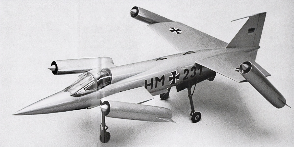 West German VJ-101 vertical take-off and landing fighter, its first ...