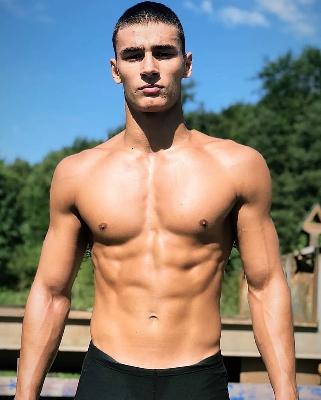 Bulgarian male model on the VERSACE Versace show, the face of a new ...