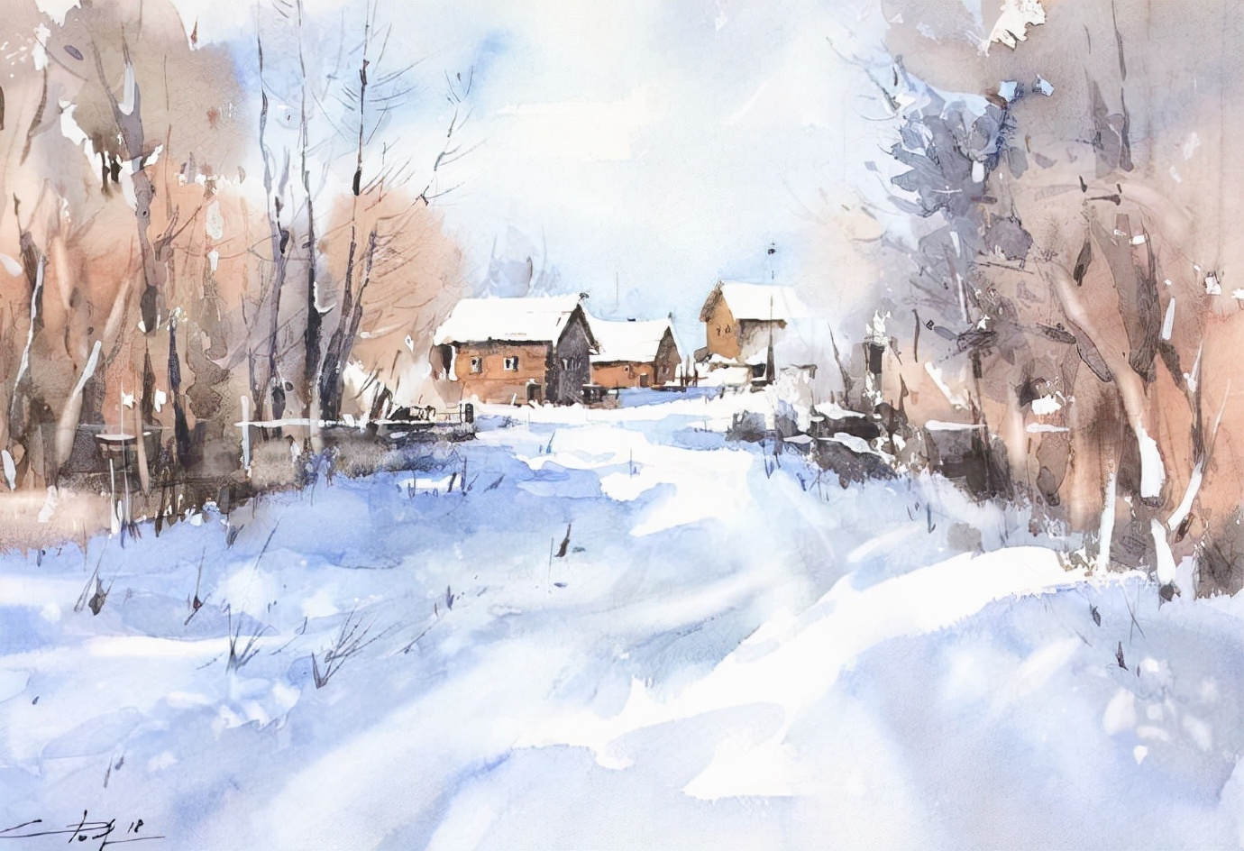 Watercolor painting by Belarusian painter Olga Novitskaya - iNEWS