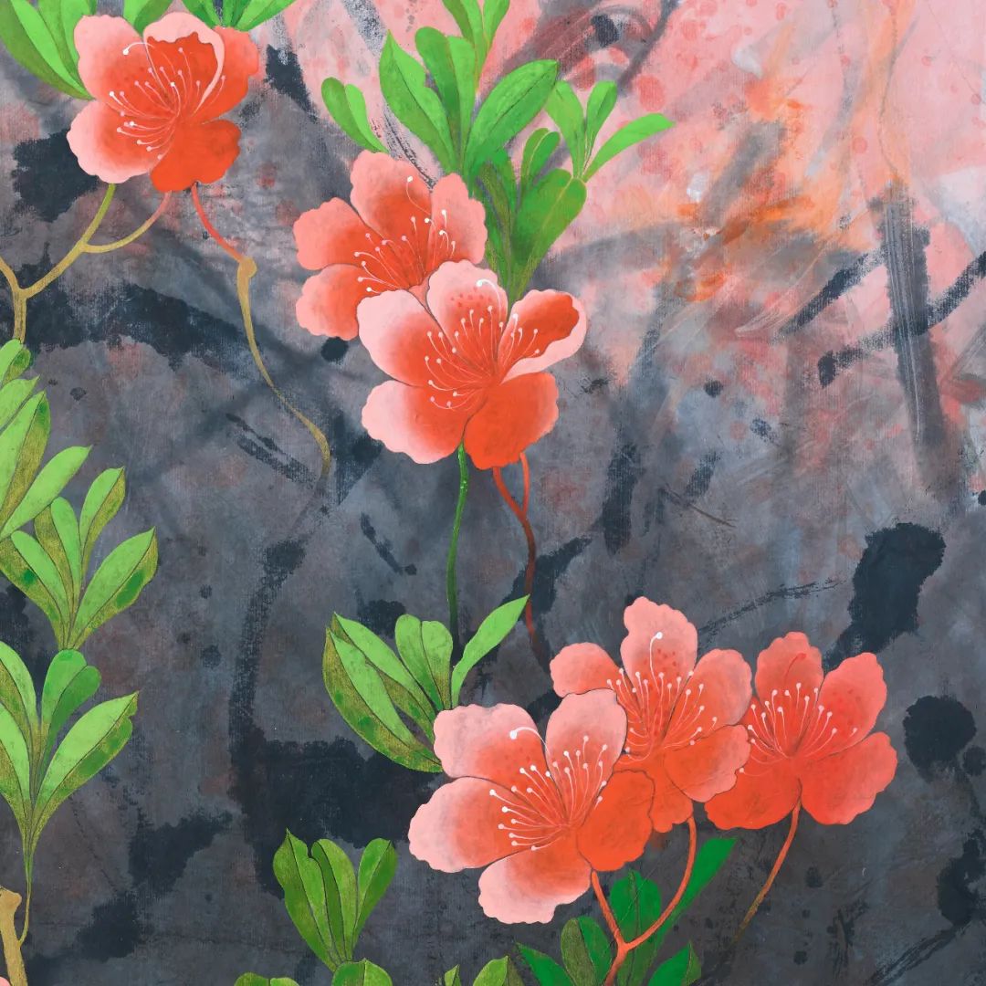 Azalea is popular--Ding Rong's Painting Works Exhibition China - iMedia