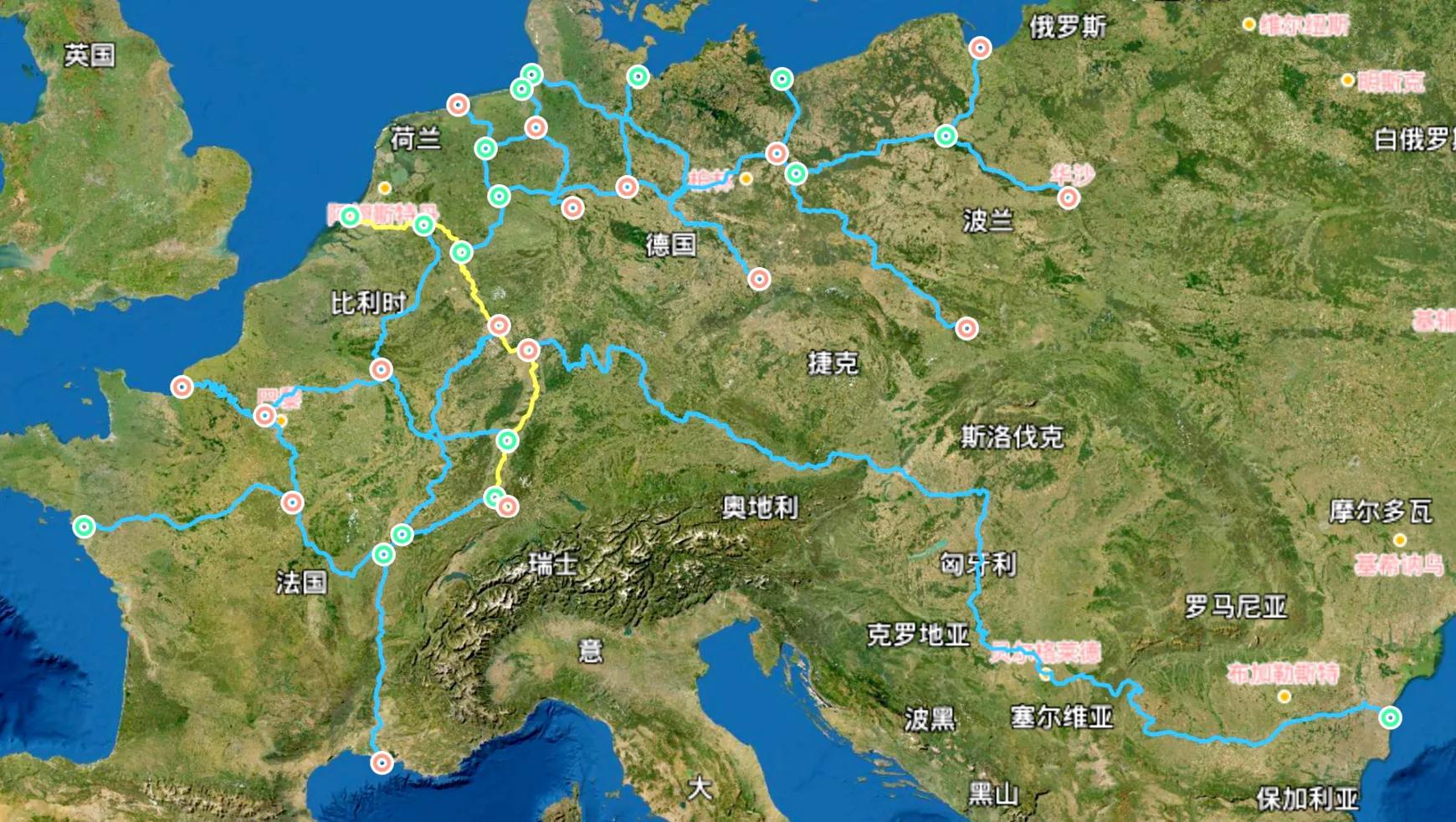 The Rhine: the axis of the European inland water transport network - iNEWS