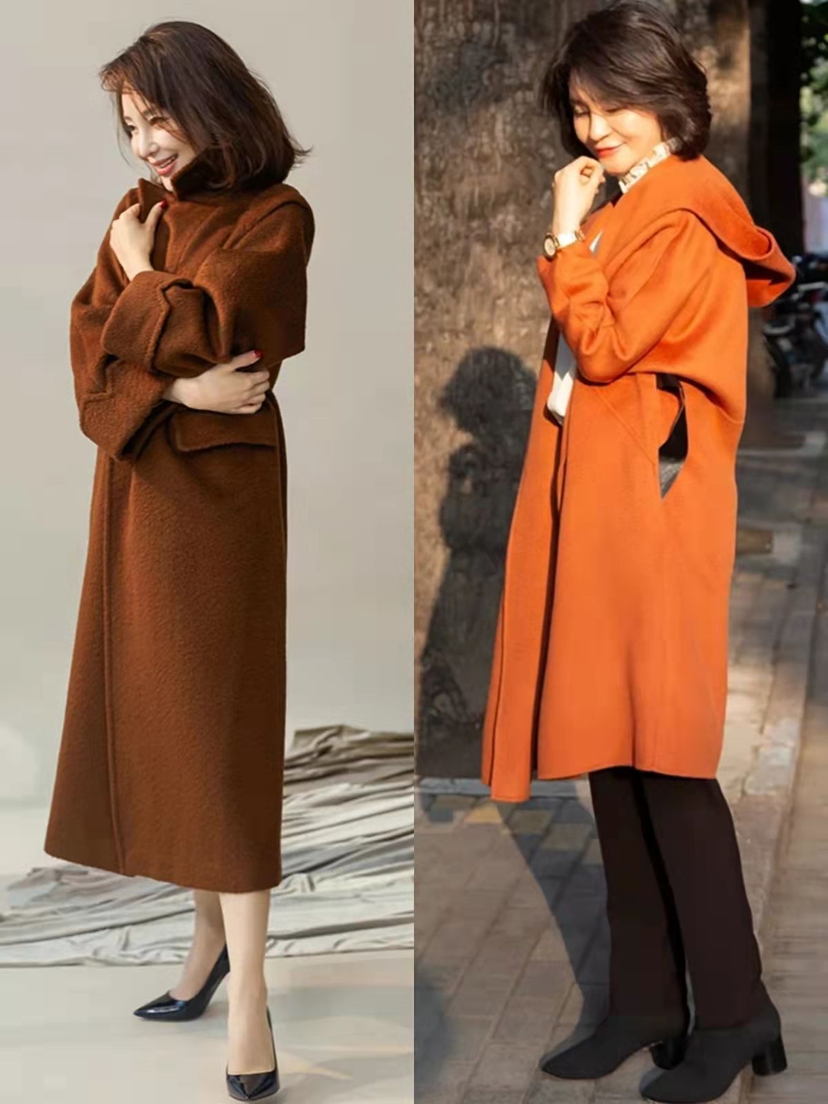You don't have to wear black for winter coats, try "caramel color ...