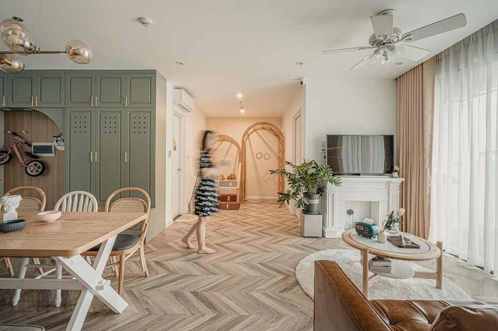 A small three-bedroom house of 98 square meters in the suite, there are ...