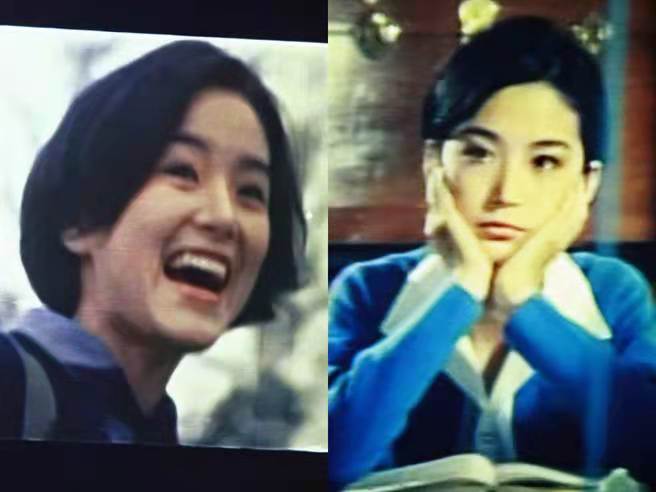 Brigitte Lin's 19-year-old uniform photo with short skirt and long legs ...