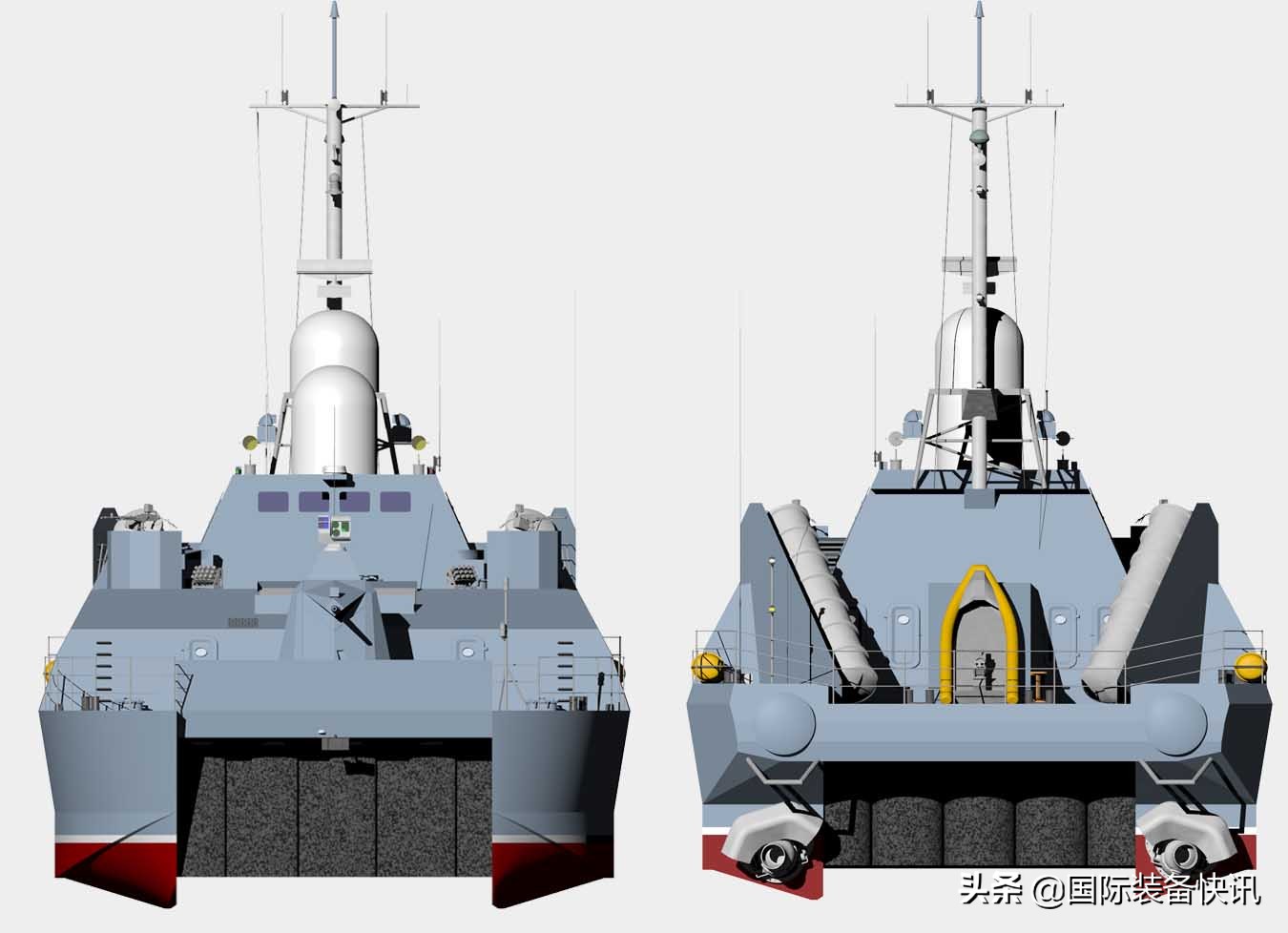 Ukraine unveils the "Mantis" guided missile speedboat project - iNEWS