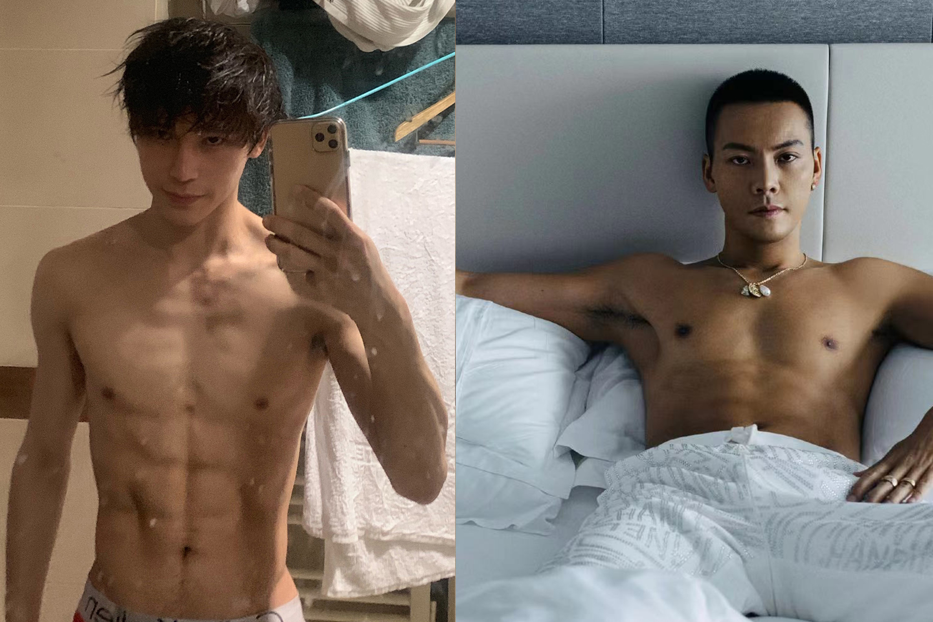 Chen Yitian Chen Weiting's abdominal muscles are seductive, Chen Yitian is really good for being ...