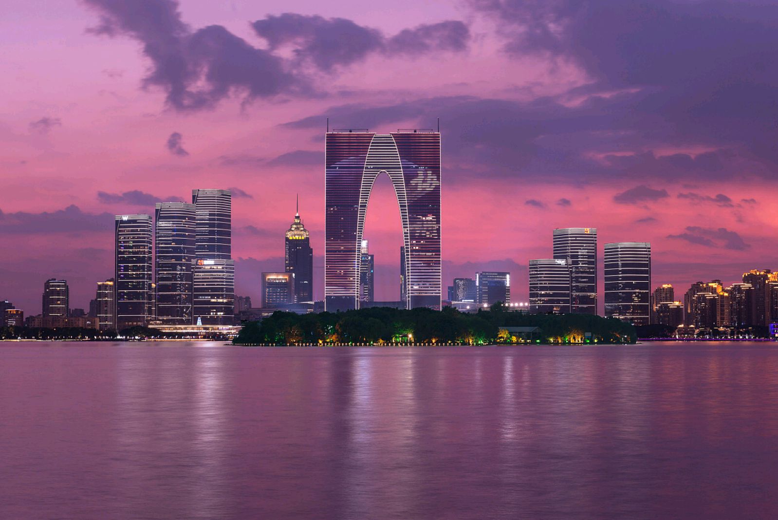 Suzhou has the "Gate of the East", and what "characteristic buildings ...