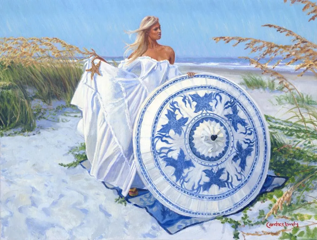 Female painter Candace Lovely, idyllic impression painting - iNEWS