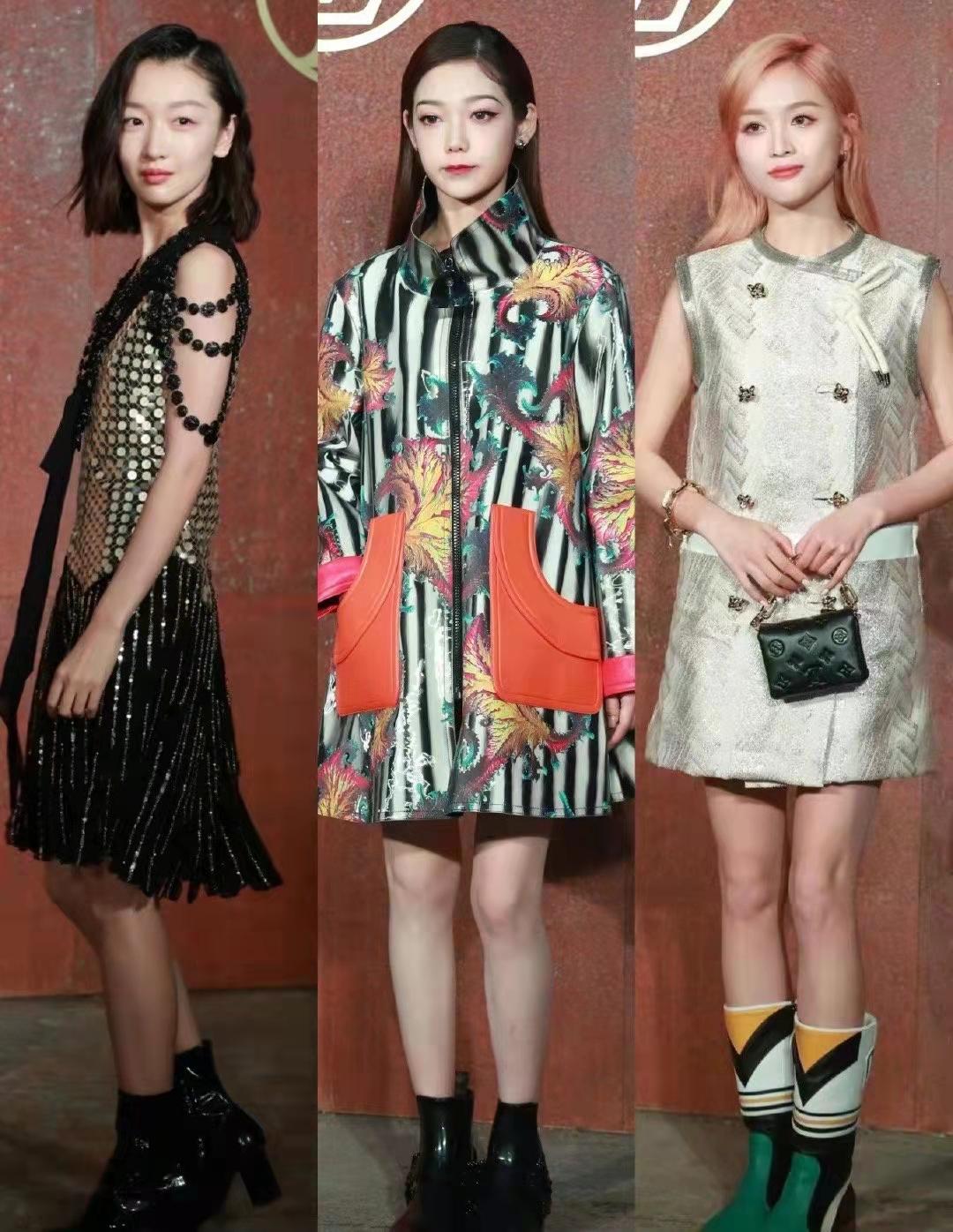 Looks old, garish, out of place, looking at the celebrities' hair ...