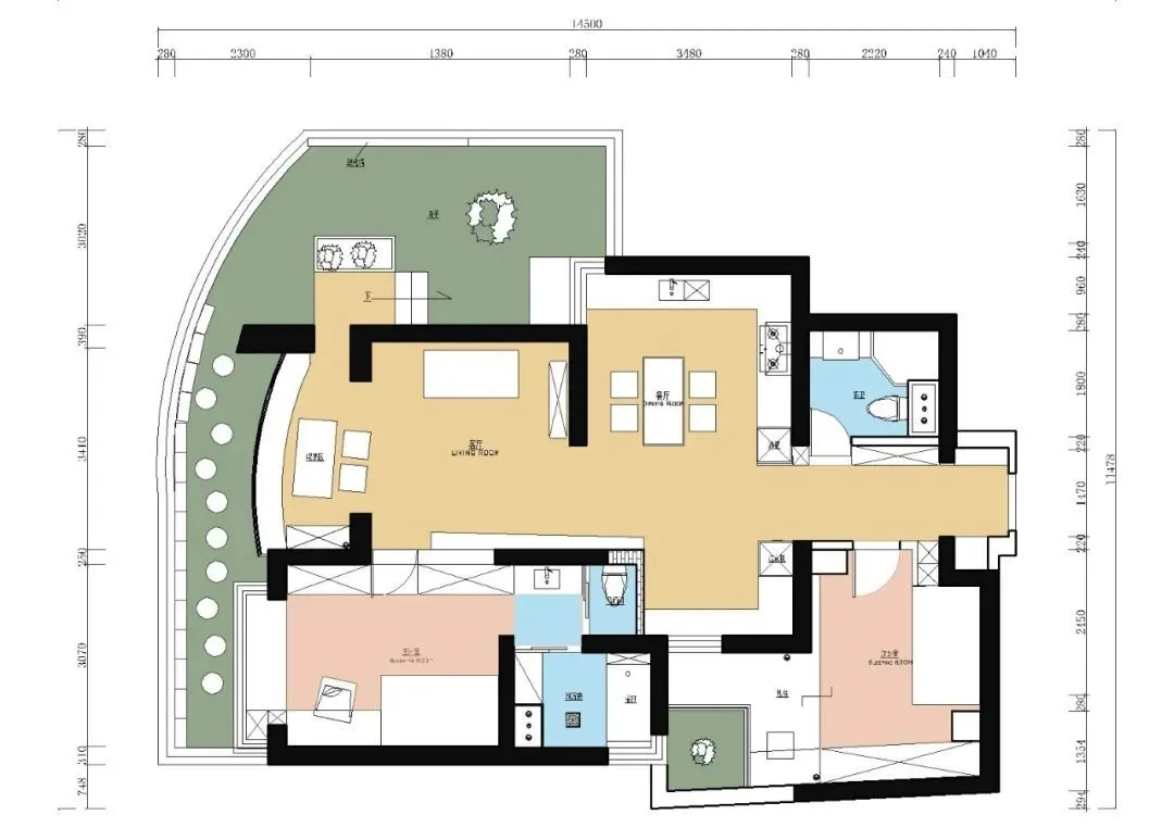 She lives alone in a two-bedroom house of 92 square meters, with a ...