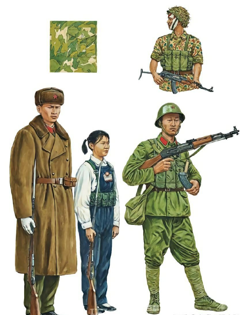 The pictures of the development of the PLA military uniforms are ...
