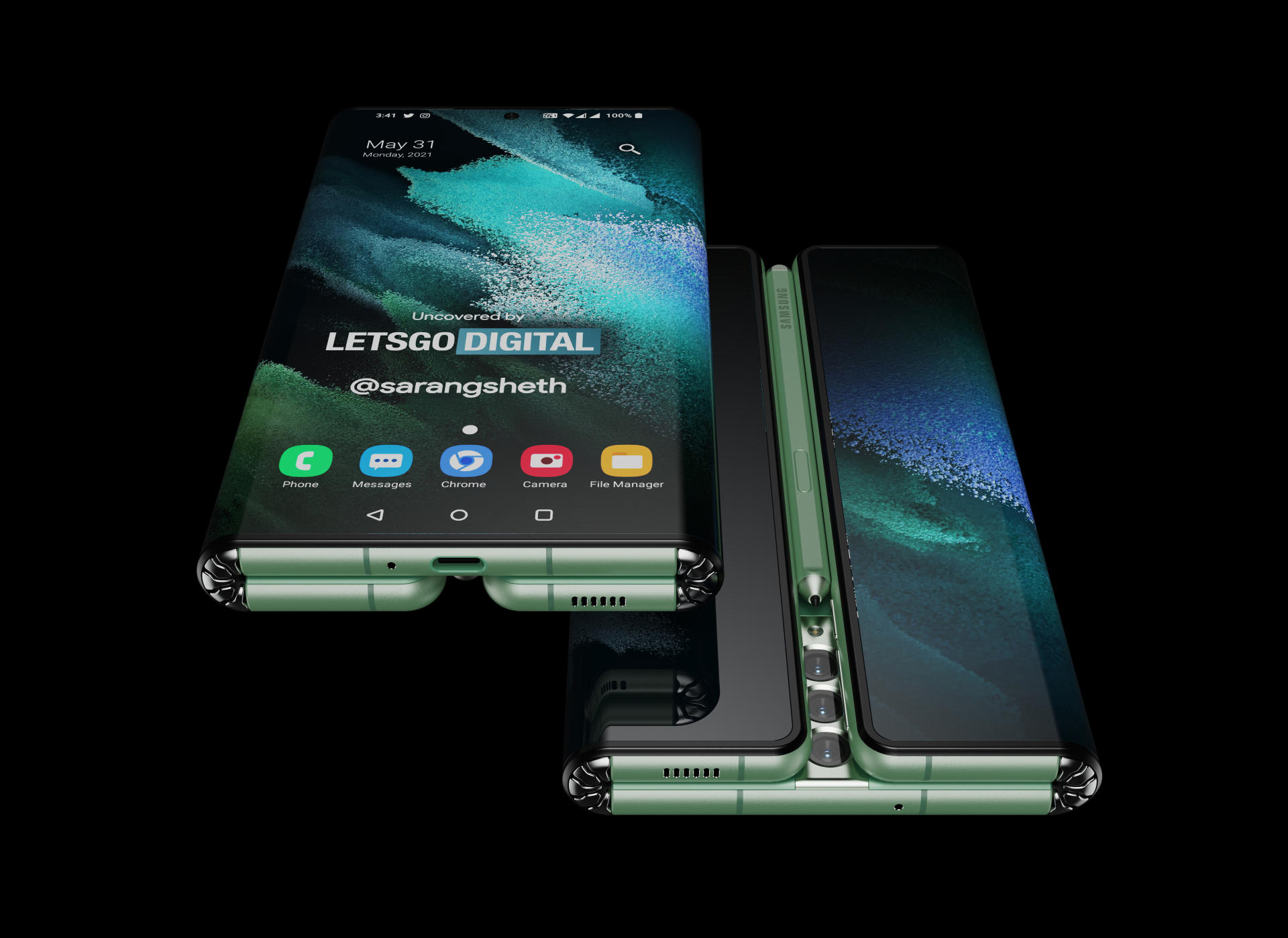 The scroll screen and the folding screen are combined into one?Samsung ...