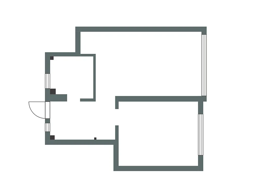 The small apartment of 48 square meters has all the internal organs!Has ...