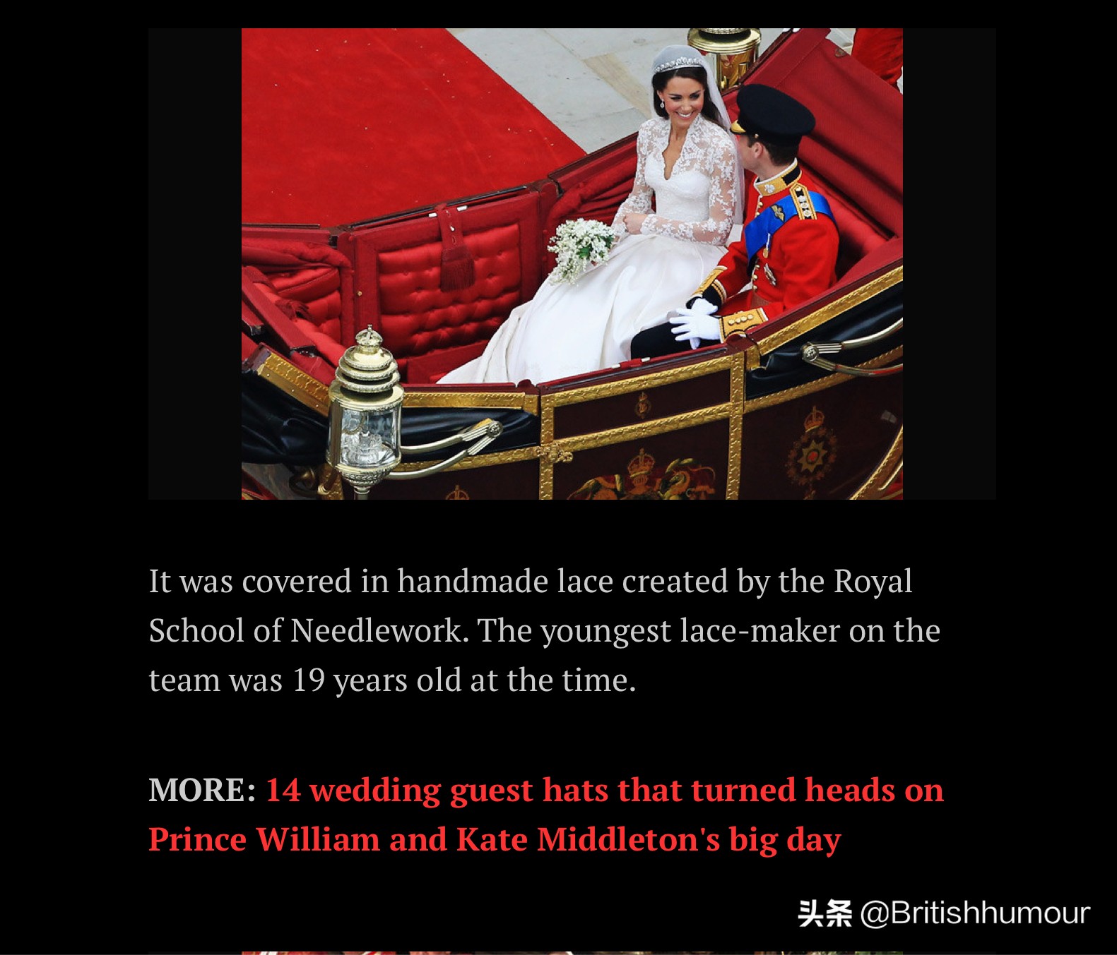 Kate's wedding dress, multi-faceted and multi-angled, with the front ...