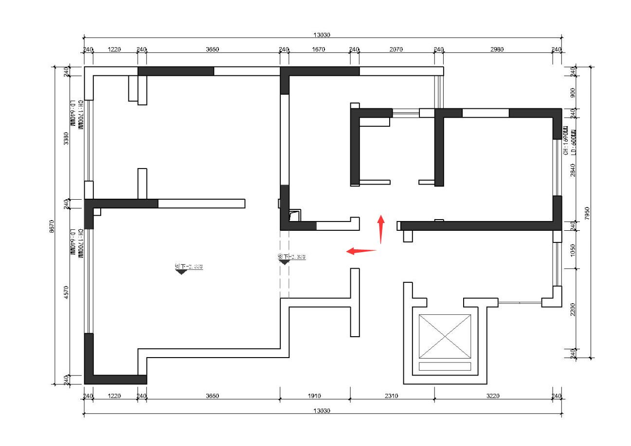 The new house of 90 square meters, she insists on positioning with low ...