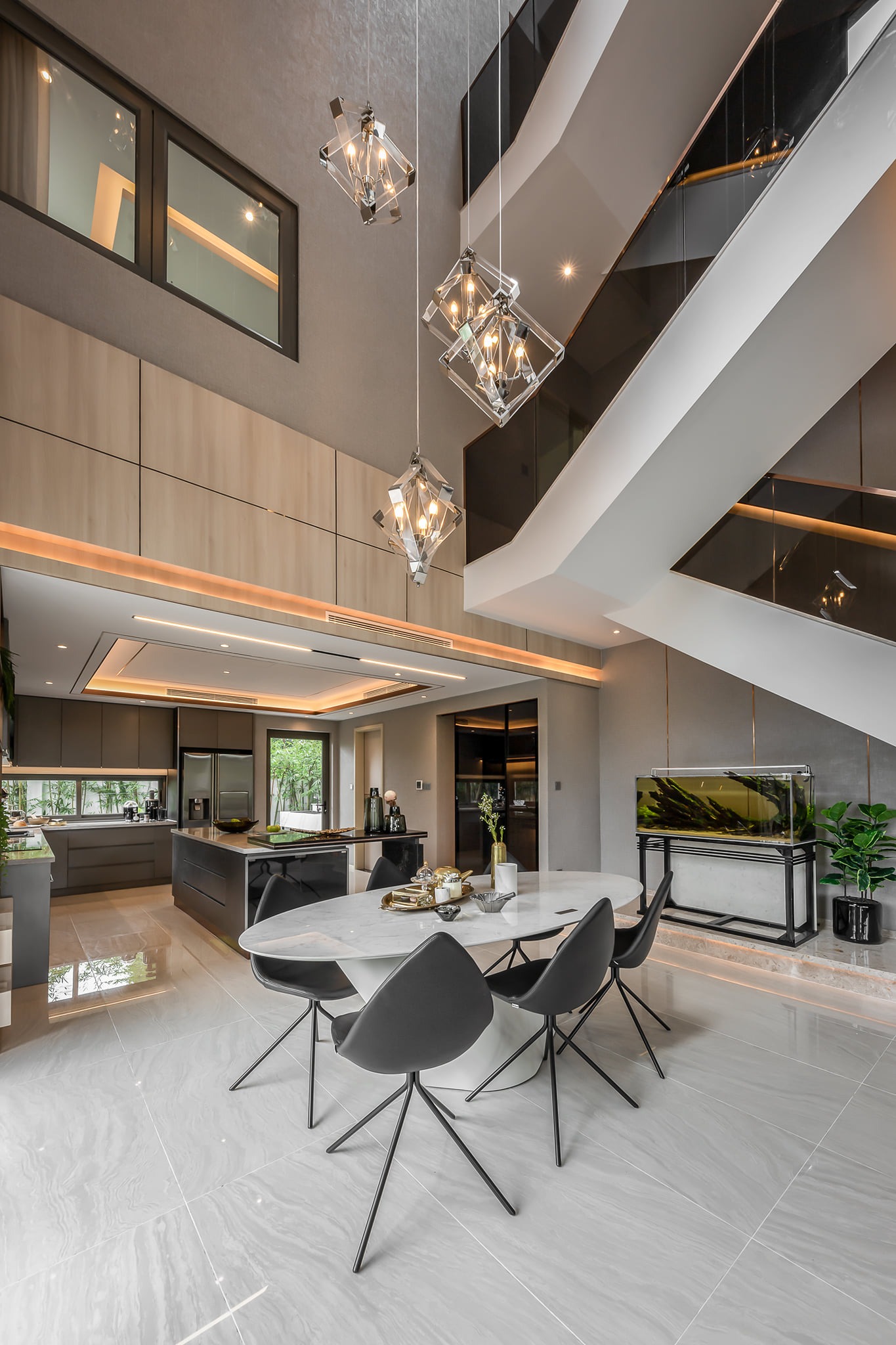 The villa with an actual area of 260 square meters, the decoration is ...