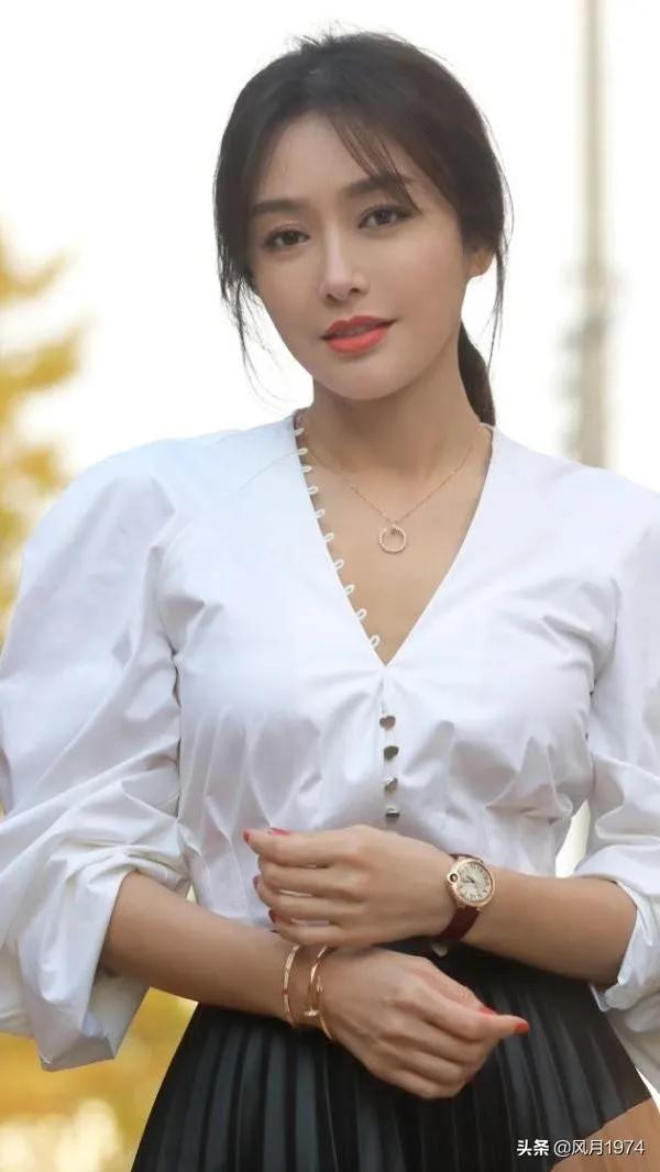 "Breakout" heroine Qin Lan, a god of beauty, pure and beautiful, Li ...