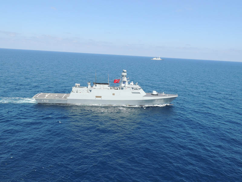 Littoral combat ship island-class frigate of the Ottoman Empire with ...