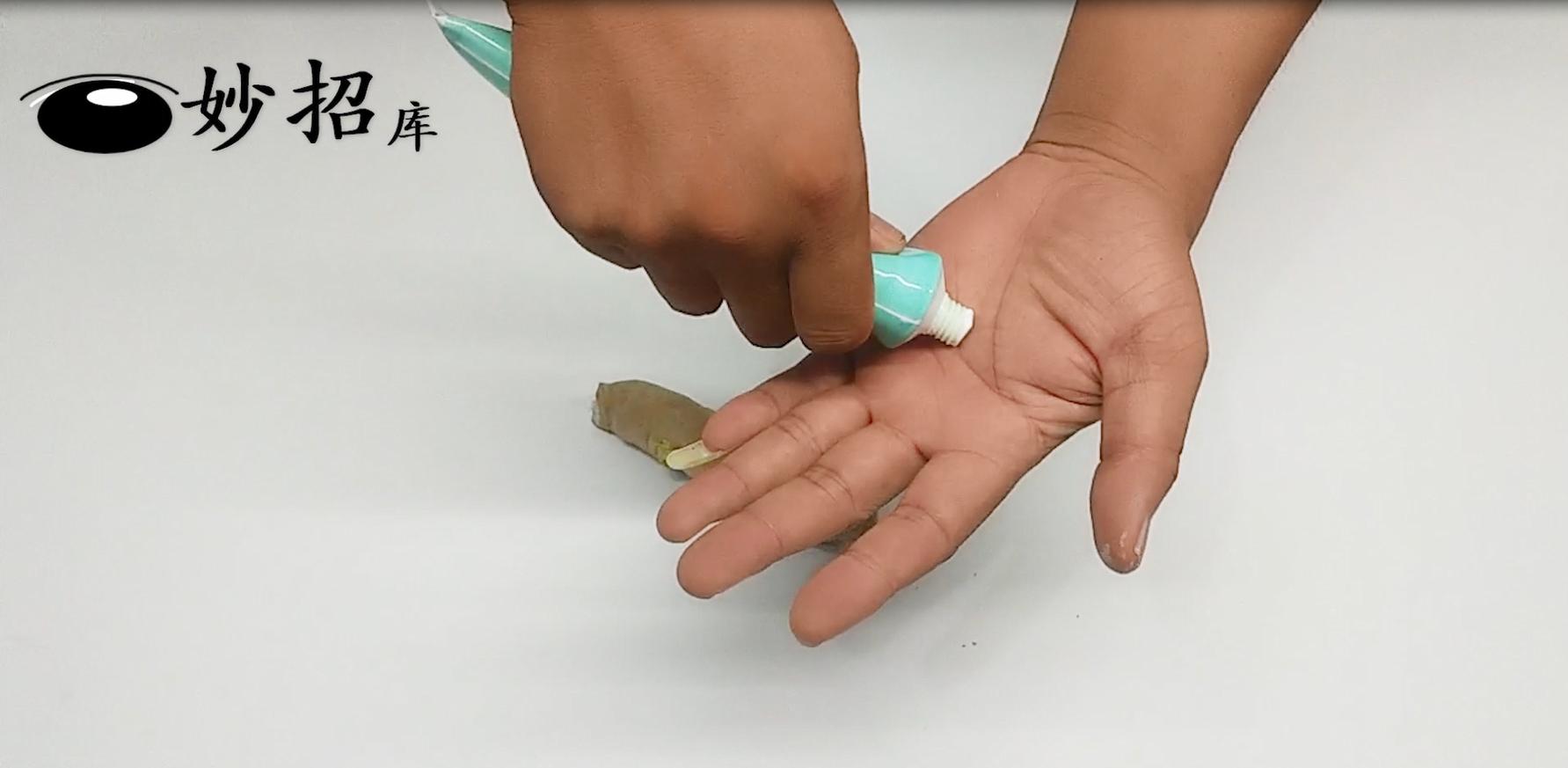 Put some toothpaste on the soles of your feet when you sleep. It's ...