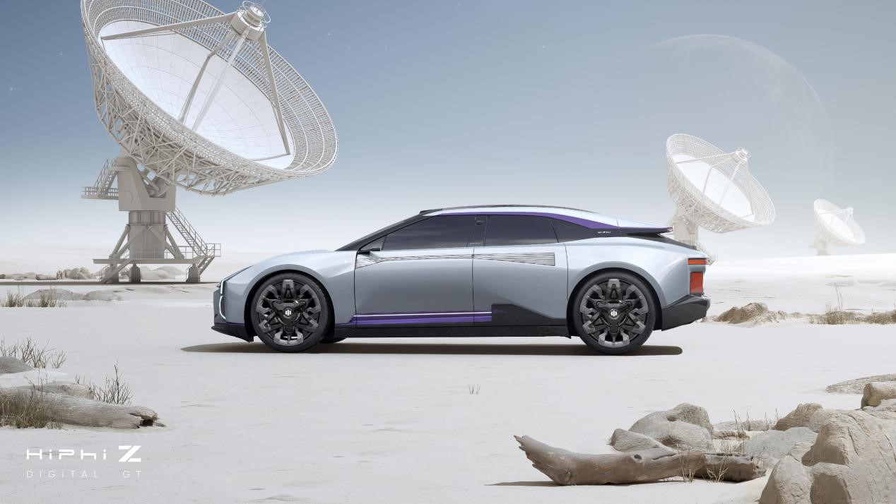 Gaohe Digital GT-HiPhi Z mass-produced stereotyped car, allowing you to ...