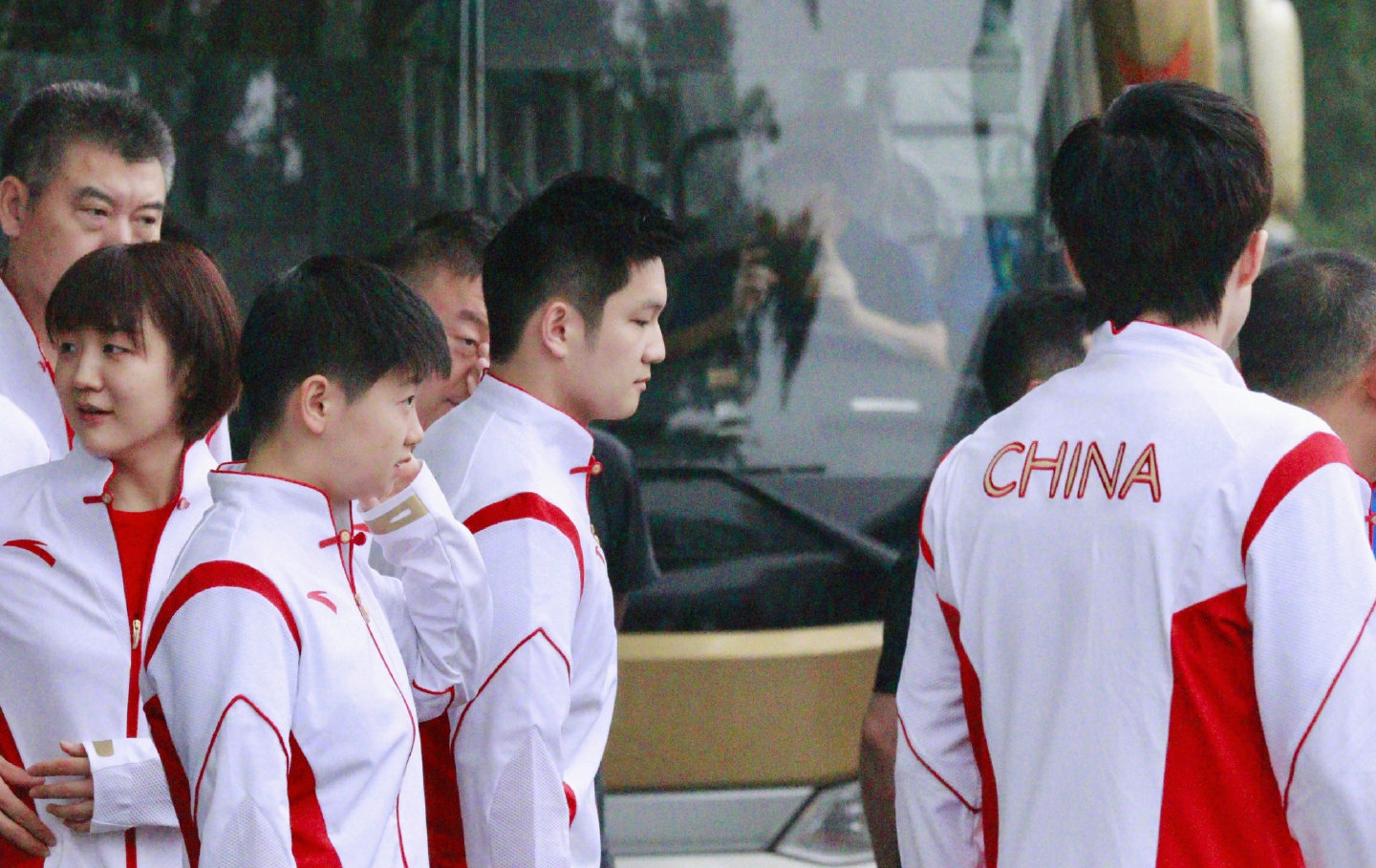 Guoping has set off for Japan!Liu Guoliang took a group photo at C ...