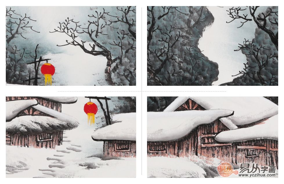 Chinese landscape painting ︱ Ruixue Zhaofeng Year——Appreciation of the ...