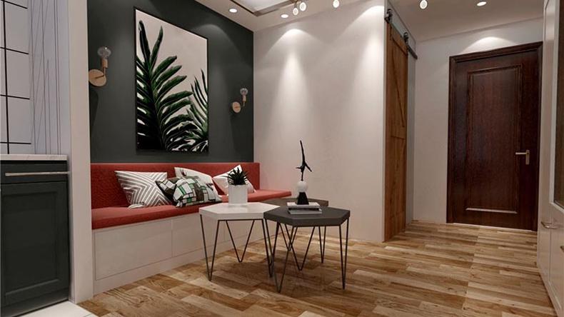 40 square meters cleverly transformed one room into two rooms, costing ...