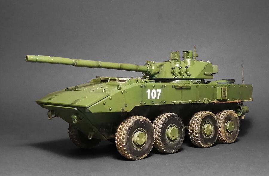 Russia will develop wheeled assault guns: equipped with 125 mm tank ...