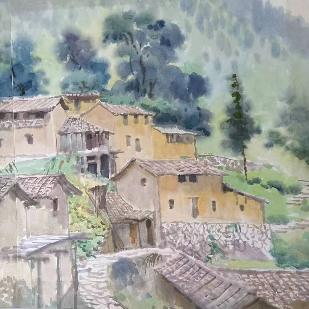 Appreciation of Yin Wen's 2021 Songyang Watercolor Sketches - iNEWS