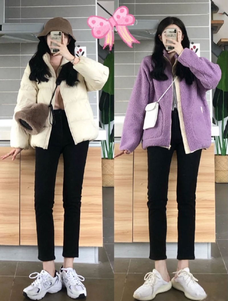 164 girls' fashion collocation, winter wear with nice colors, you will ...