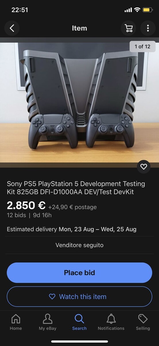 Sony PS5 prototype development machine is on eBay, this shape is really ...