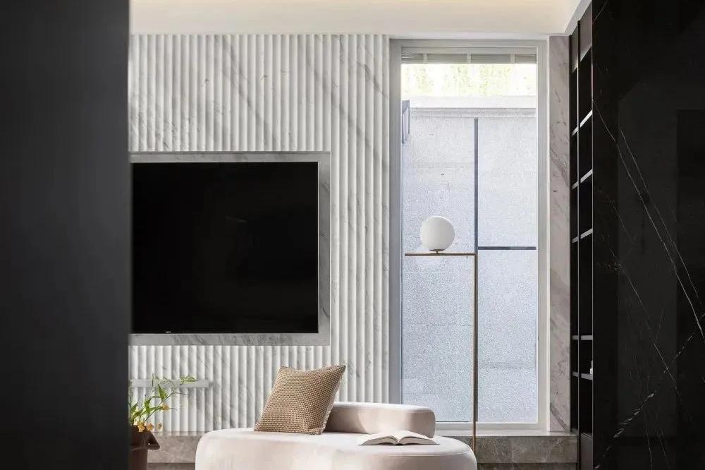 Marble wall groove design, the effect is extraordinary - iMedia