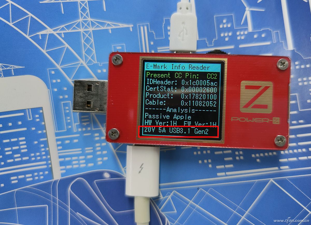 Does the data line also have a "heart"?What is the use of the E-Marker ...