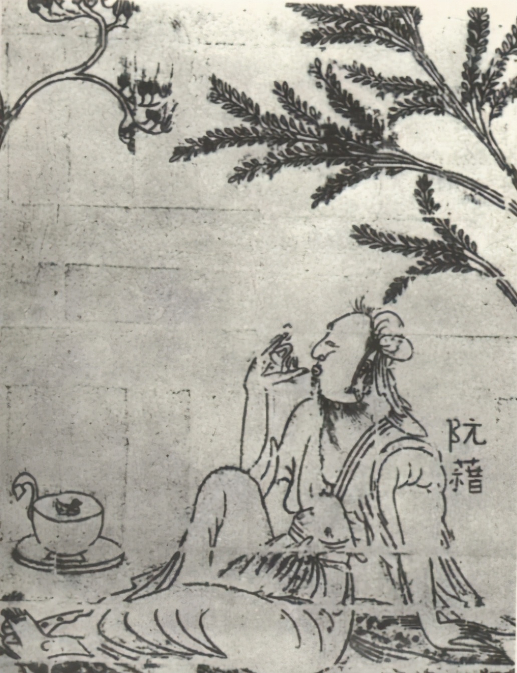 Seven Sages in the Bamboo Forest: Ji Kang died, Ruan Ji cried, the ...