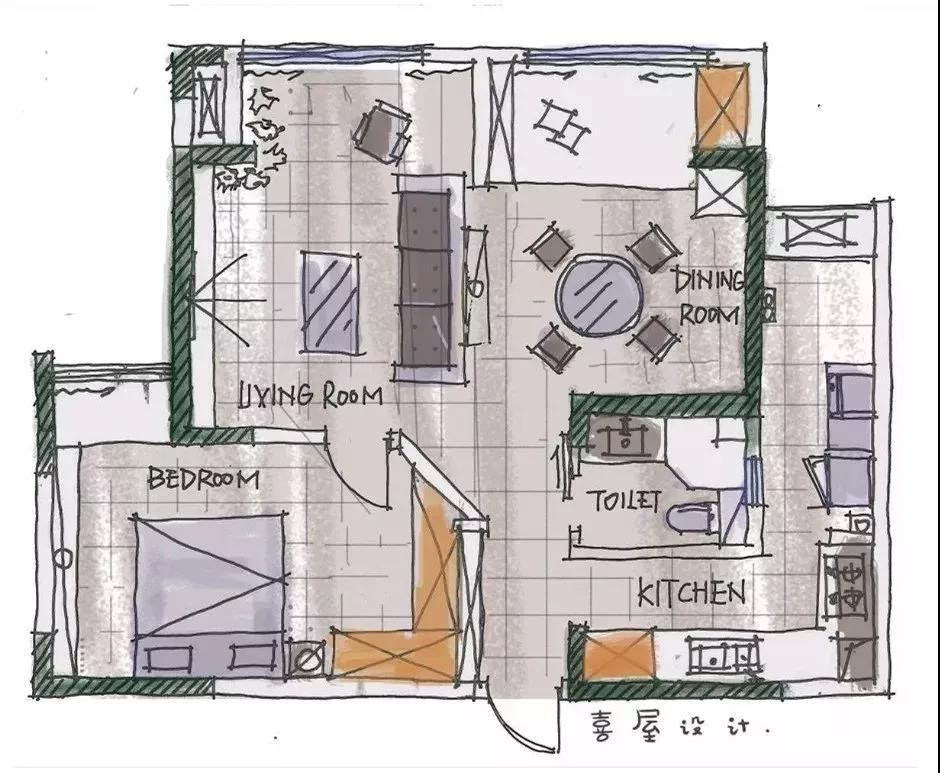 Her house is a small apartment of 59 square meters, with perfect layout ...