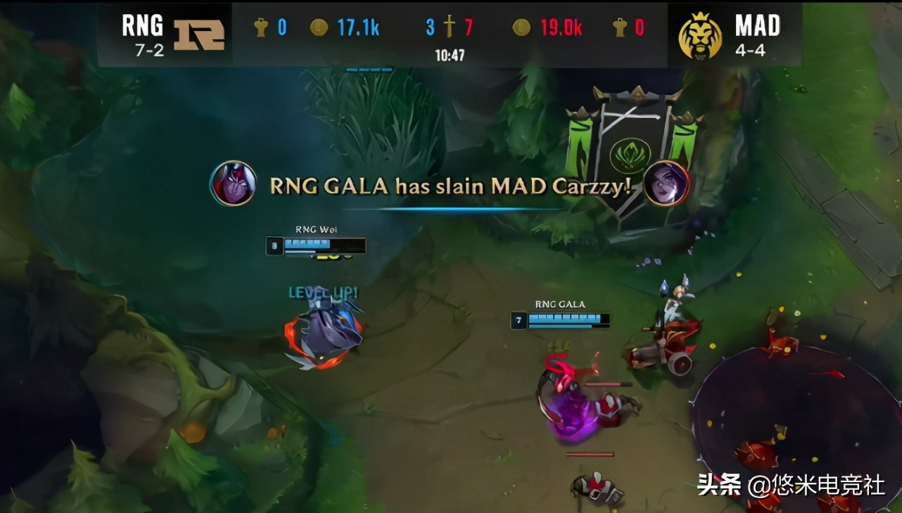 RNG爆冷不敵MAD遭全程壓制，上野節奏全無，痛失小組第一 - 資訊咖