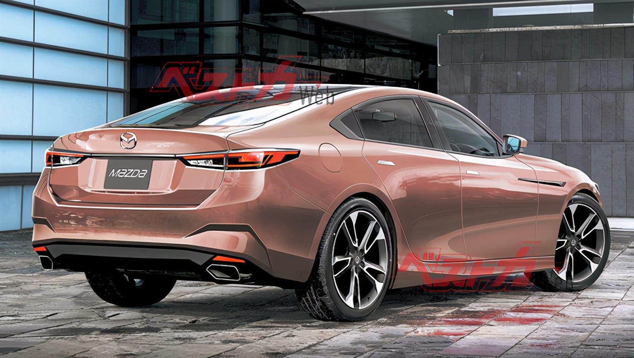 A new generation of Mazda 6 renderings exposed, rear drive platform ...