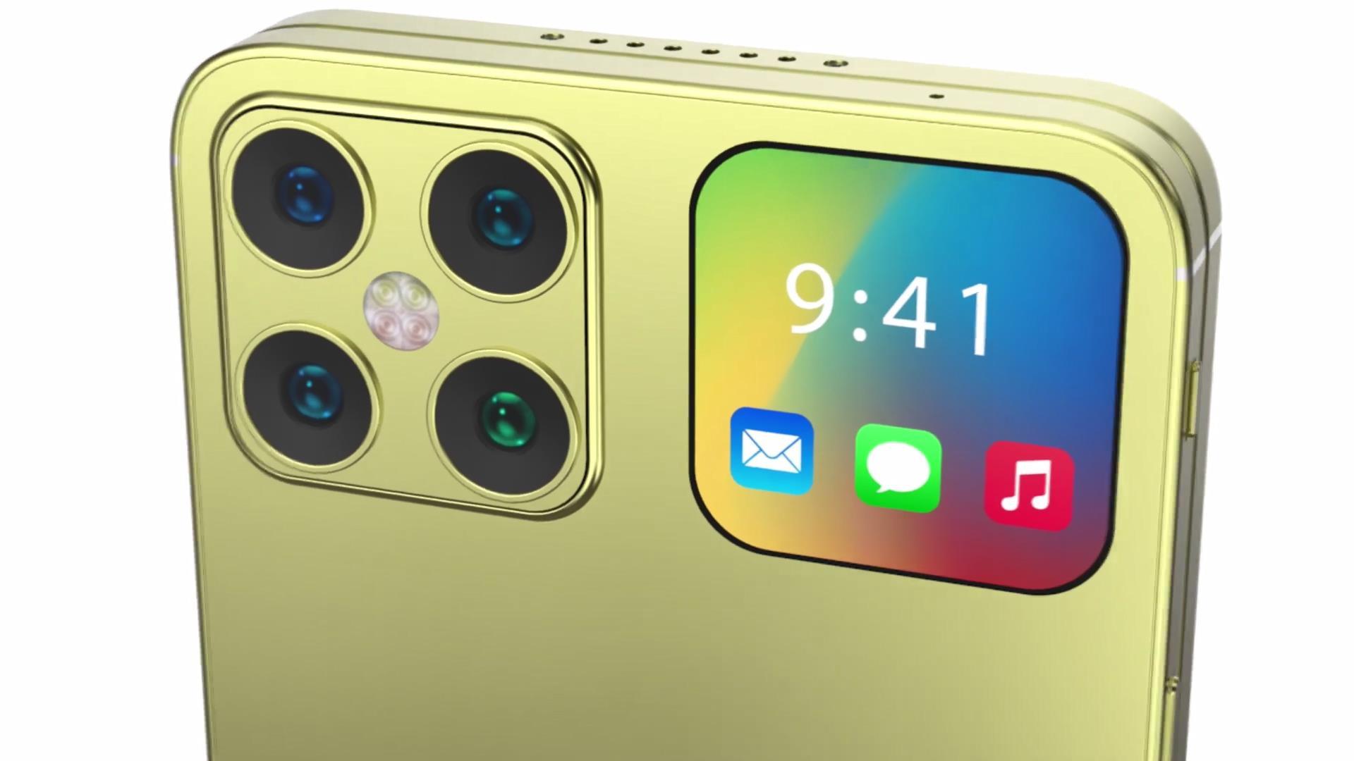 The rendering of the new iPhone foldable screen is exposed, with ...