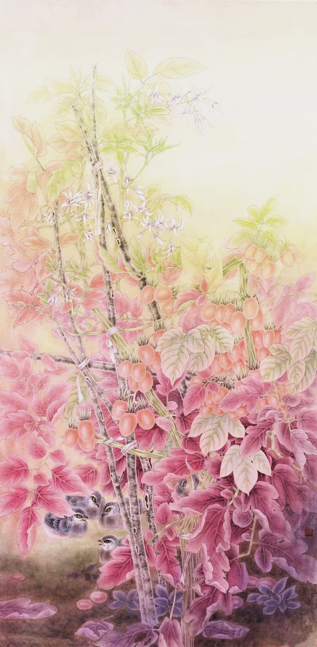 Painter Tang Xinyi's meticulous flower and bird painting works - iNEWS