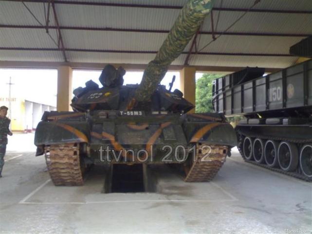 The Vietnamese army is equipped with T55M3 in batches!It looks exactly ...