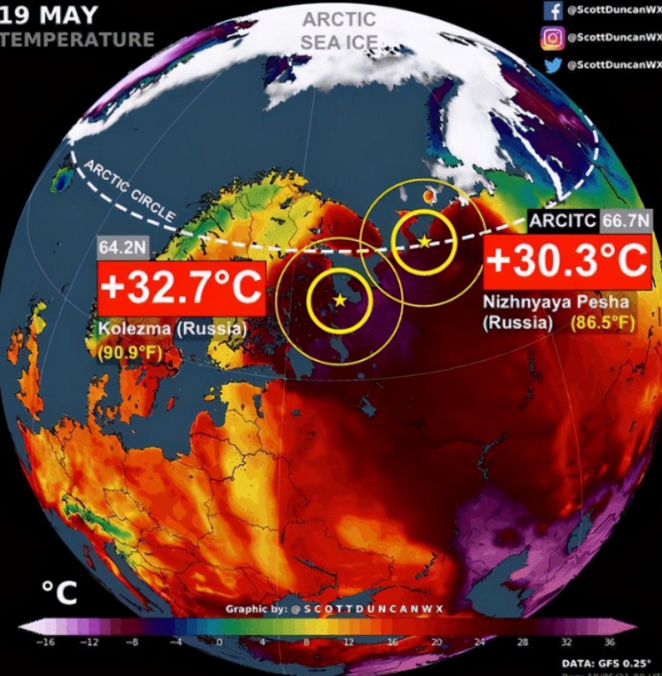 The highest temperature is 73 degrees!The earth sends out a danger ...