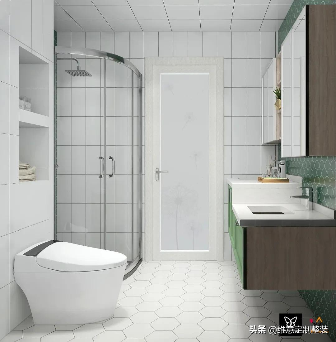The 4m2 bathroom is so perfect, just copy it for the small apartment ...