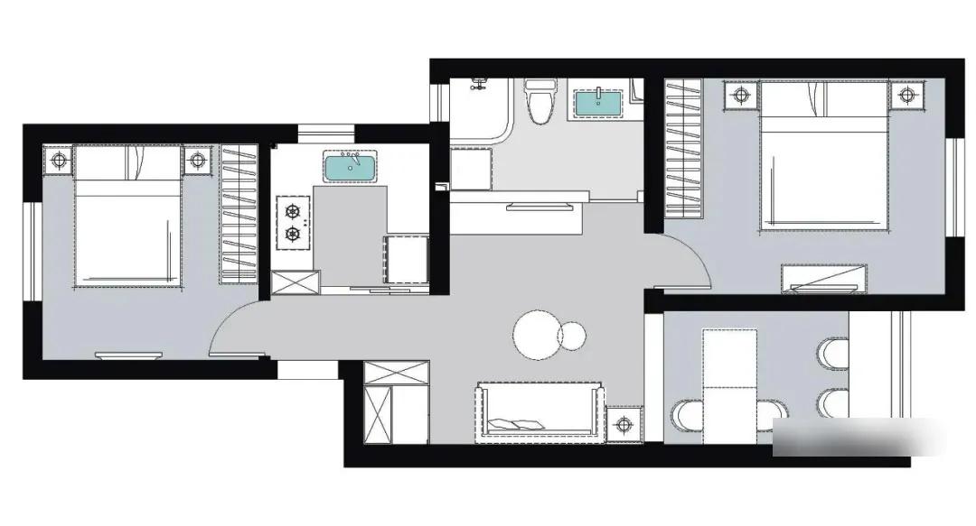 63 square meters of dilapidated and old house is converted into a ...