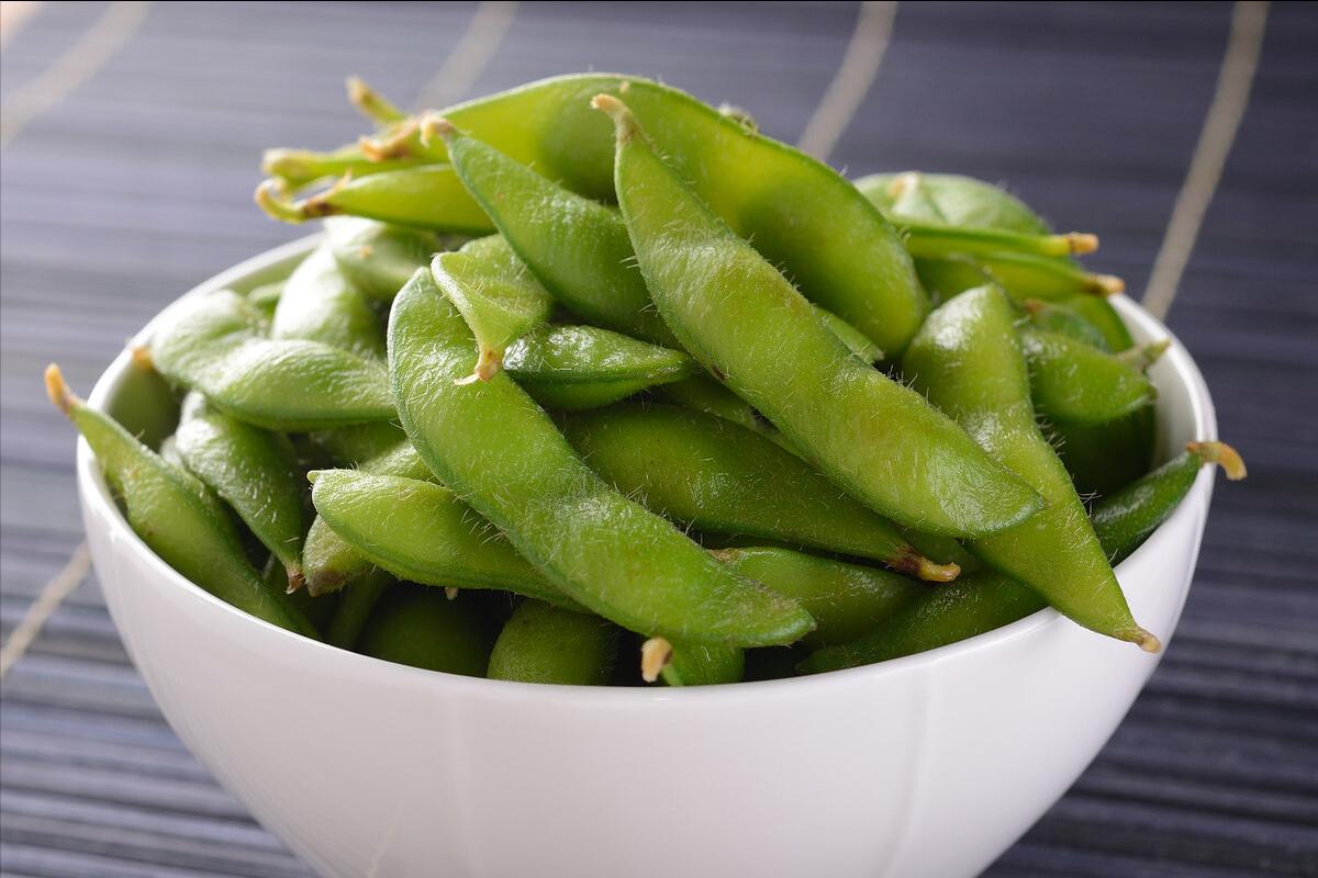 To make boiled edamame, remember not to cover and boil, keep in mind 2 ...