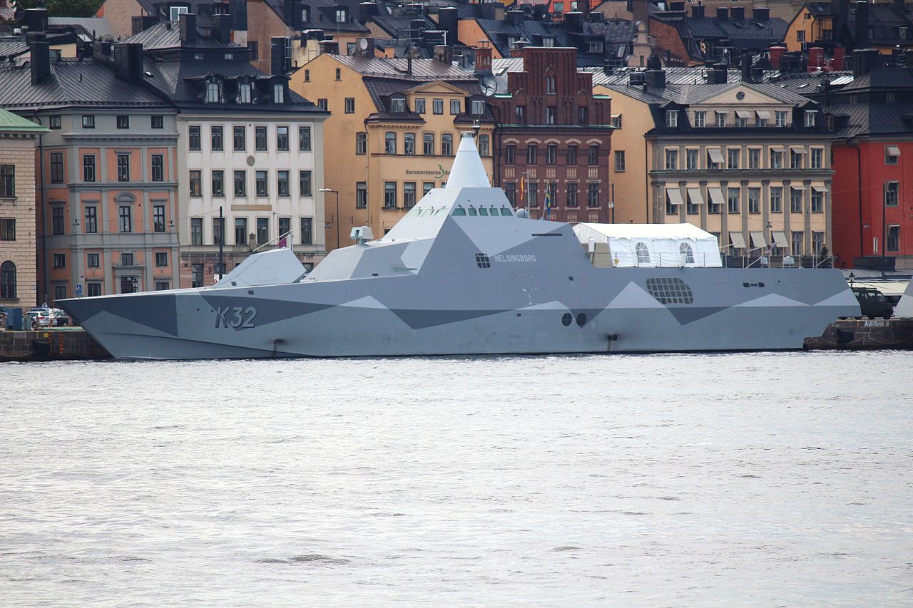 Picture 110 of the Swedish Visby-class patrol ship, the pioneer of the ...