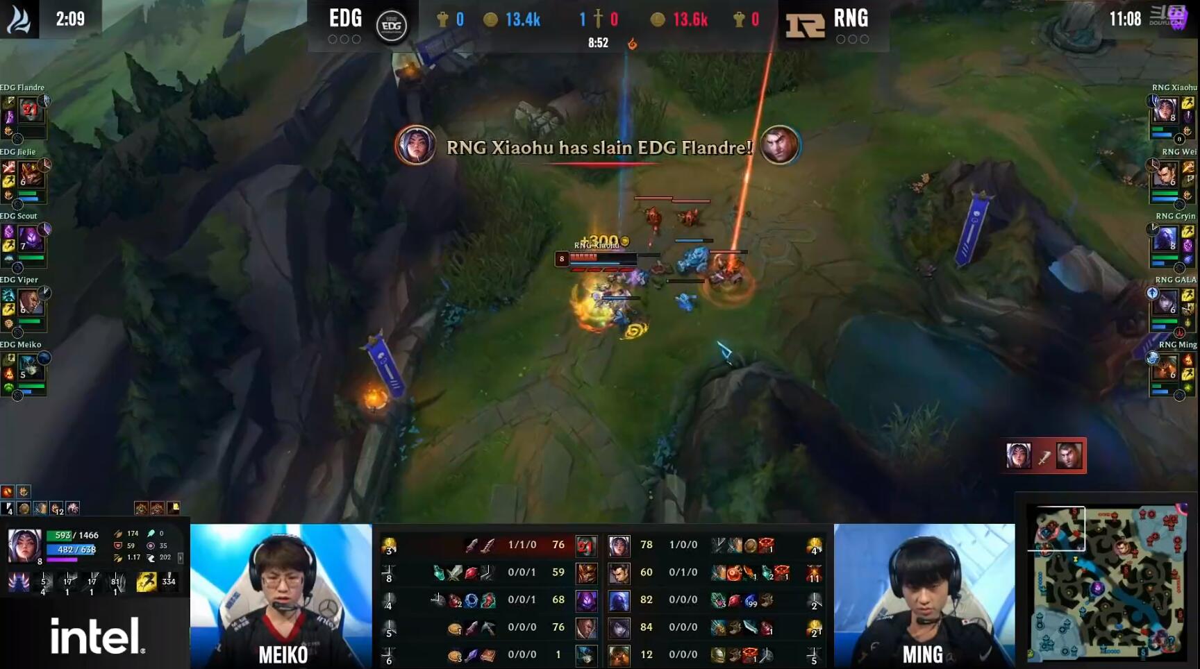 EDG succeeded in catching cats 3:2 and defeated RNG Cryin with difficulty, Annie debuted and ...
