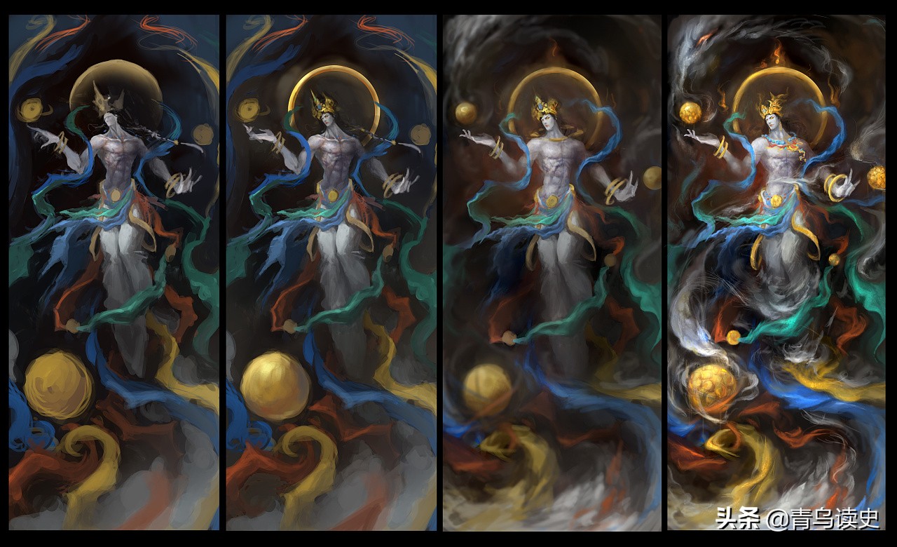 In the myth, how did the god who created the world the highest from ...