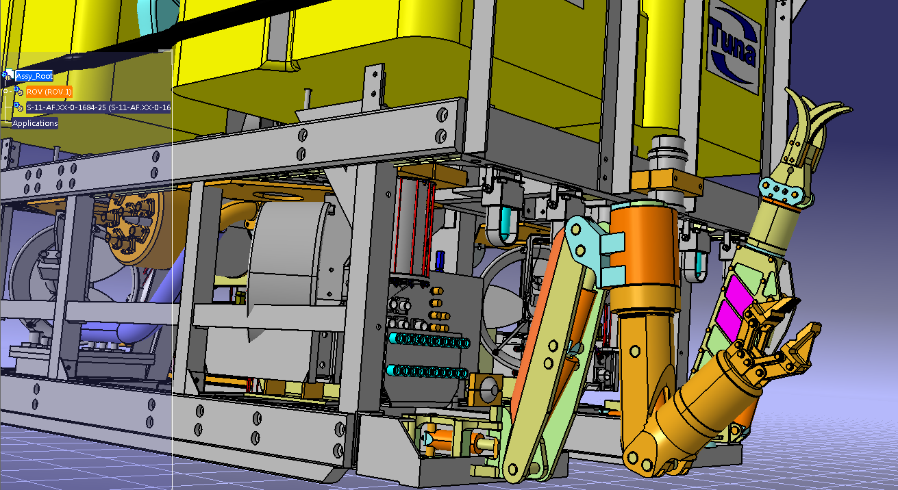 ROV Workclass水下机器人3D图纸 STEP格式 – KerYi