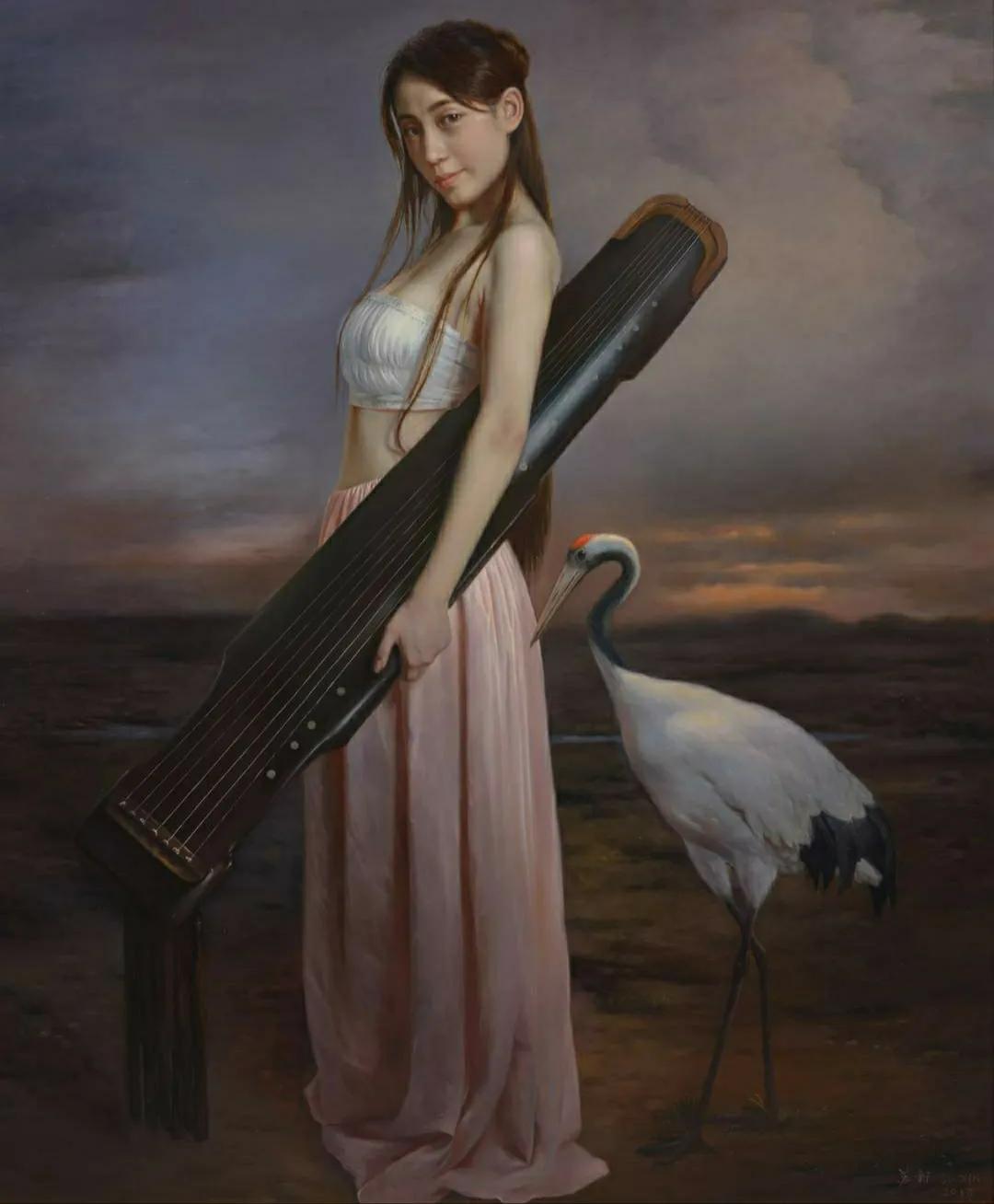 I am obsessed with appreciating an oil painting of a skinny female body ...