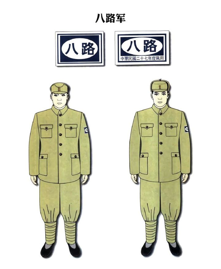 The pictures of the development of the PLA military uniforms are ...